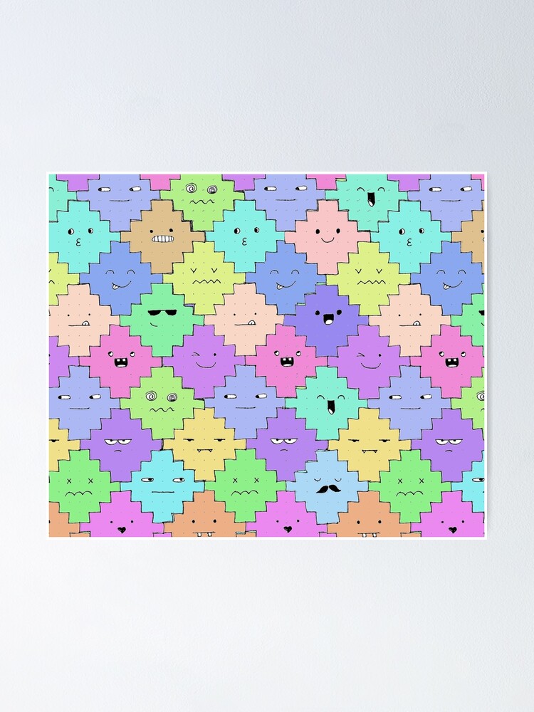 "Feelings in pastel colors" Poster by Fradema | Redbubble