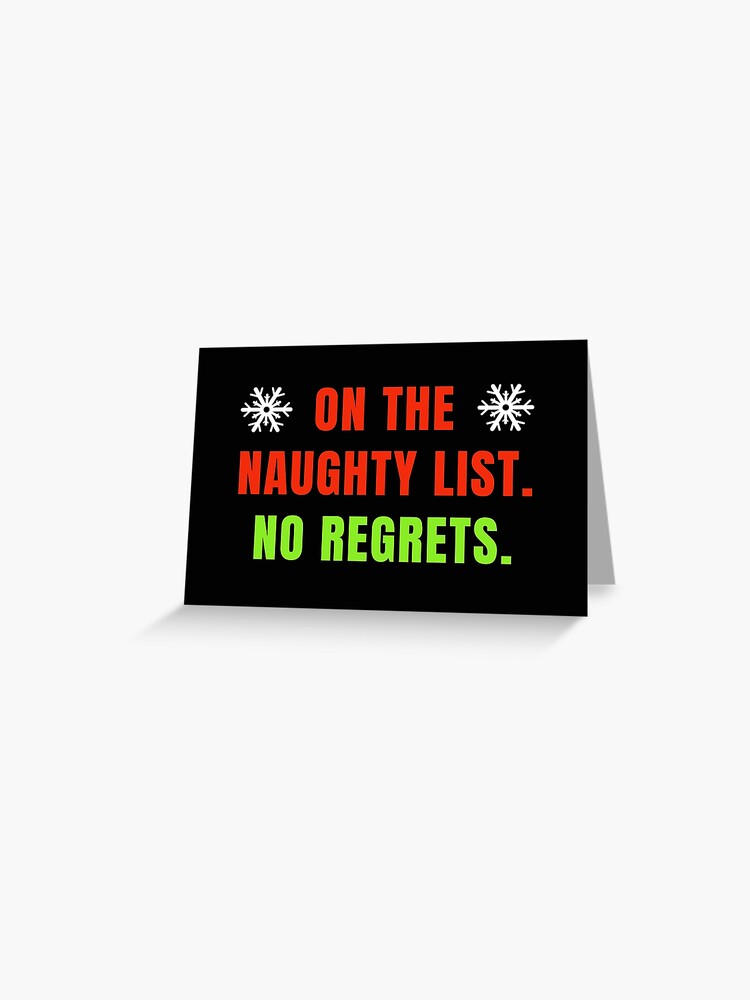 No Regrets Gift Card