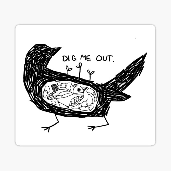 "Dig" Sticker for Sale by MissFiatLux | Redbubble