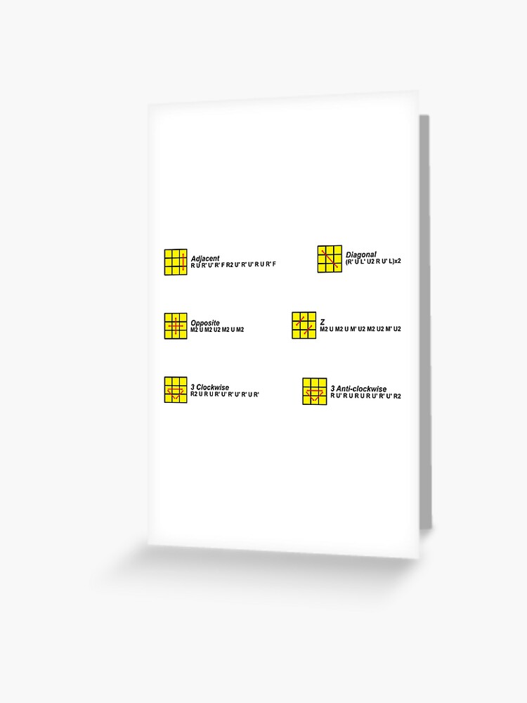 "2 Look PLL Algorithms" Greeting Card for Sale by dezanli | Redbubble
