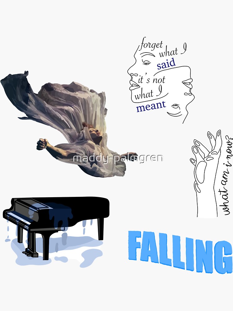 "Falling Sticker Set" Sticker by maddy-palmgren | Redbubble
