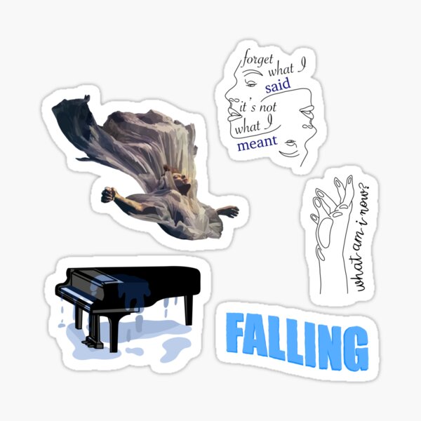 "Falling Sticker Set" Sticker by maddy-palmgren | Redbubble