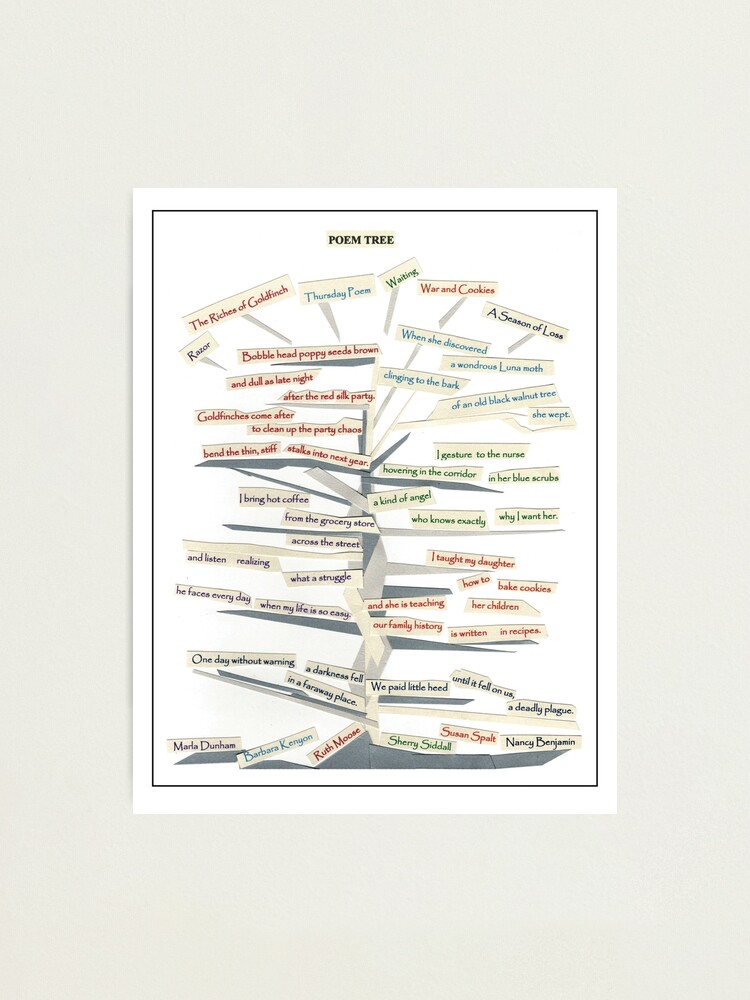 ""POEM TREE" BARBARA KENYON 2020" Photographic Print by G4Goose | Redbubble