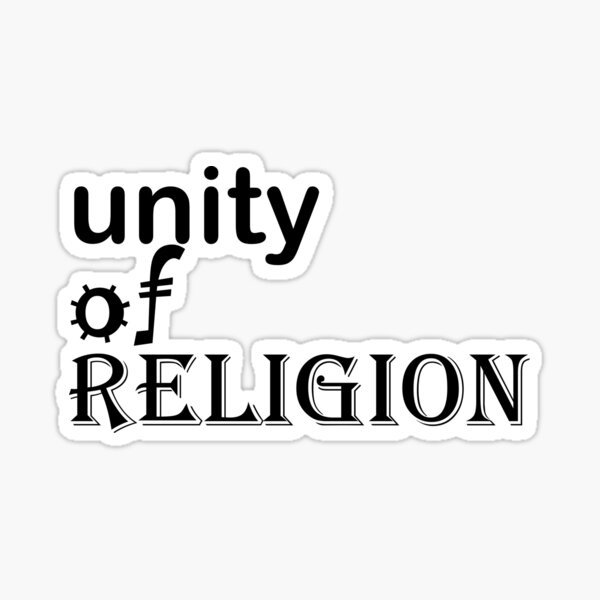 "unity of religion agreement 2020" Sticker for Sale by shopbrtit ...