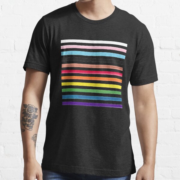 "Progress Pride Stripes" T-shirt for Sale by elianarosedsign ...