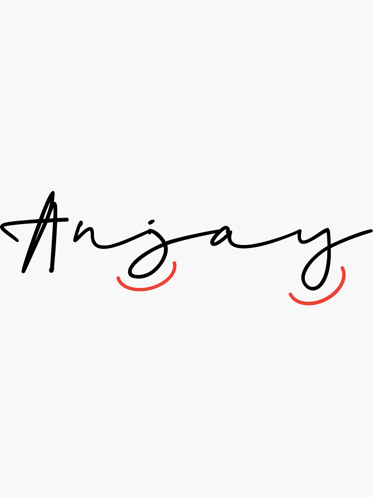 "ANJAY" Sticker for Sale by wawastickers | Redbubble