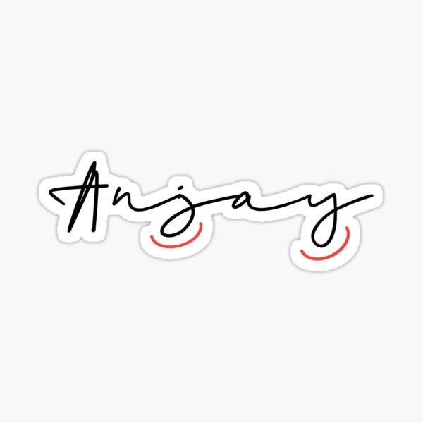 "ANJAY" Sticker for Sale by wawastickers | Redbubble