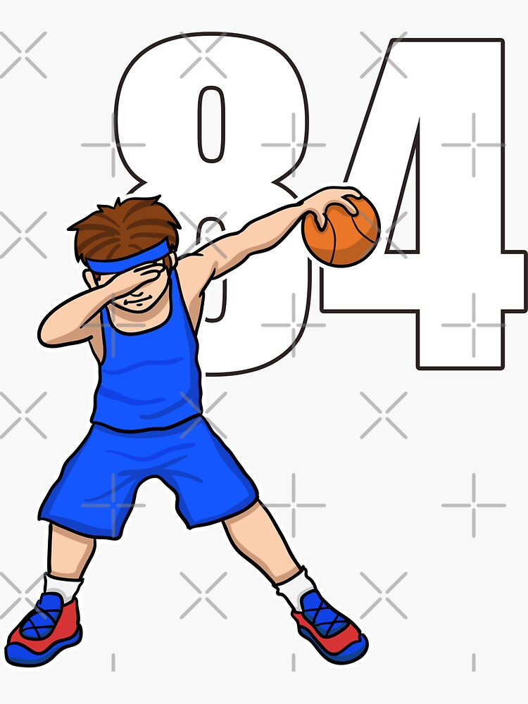 Sticker « Joueur de basketball Joueur de basketball Numéro 84 de l ...
