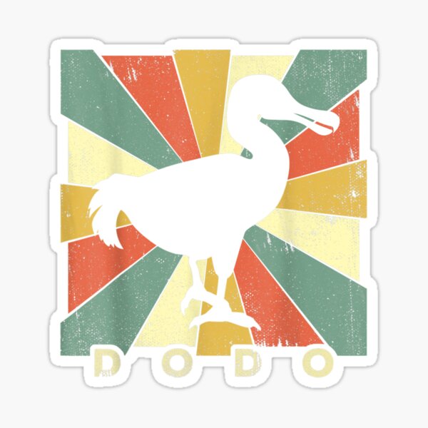 "Vintage Dodo Bird Lover Retro Style Animal " Sticker for Sale by ...