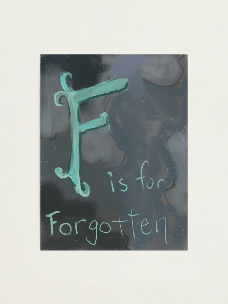 "F is for Forgotten Eldritch Horror Alphabet" Photographic Print by ...