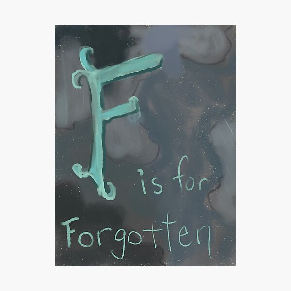 "F is for Forgotten Eldritch Horror Alphabet" Photographic Print by ...