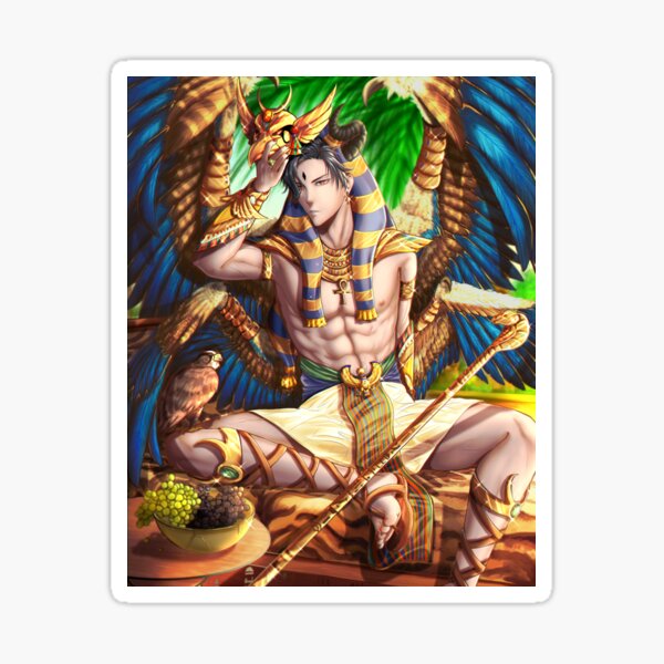 "obey me Lucifer as Ra " Sticker for Sale by AuroraArchangel | Redbubble