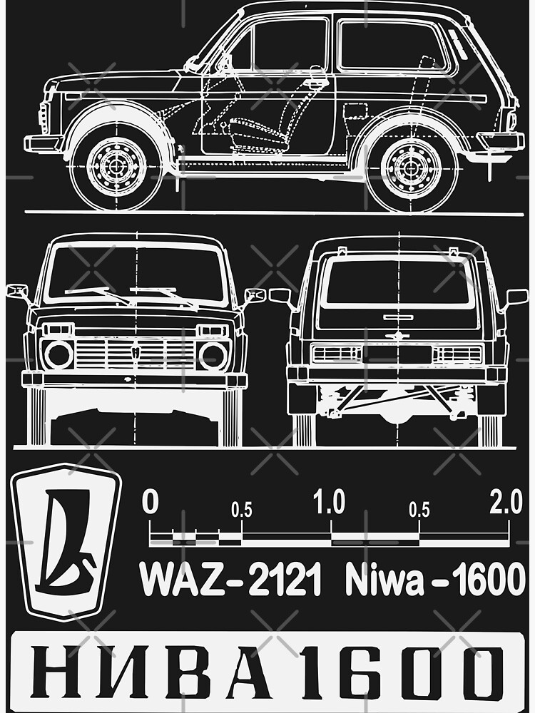 "Lada Niva (light)" Art Print by Groenendijk | Redbubble