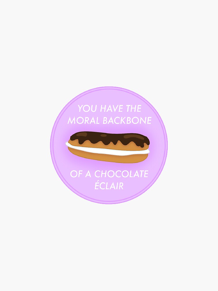 "Chocolate Eclair" Sticker for Sale by dizzy-doodles | Redbubble