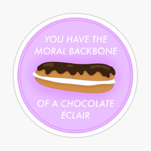 "Chocolate Eclair" Sticker for Sale by dizzy-doodles | Redbubble