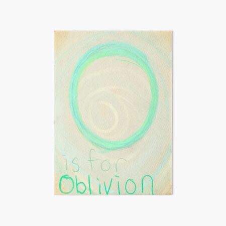 "O is for Oblivion Eldritch Horror Alphabet" Art Board Print for Sale ...