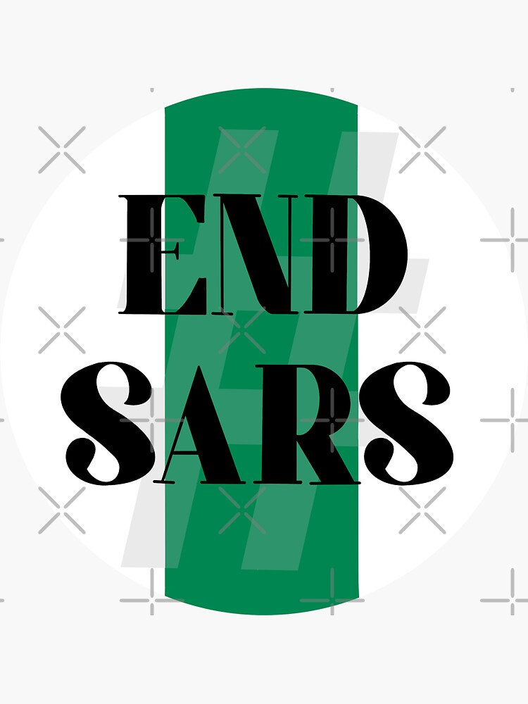 "END SARS" Sticker by cassis5 | Redbubble