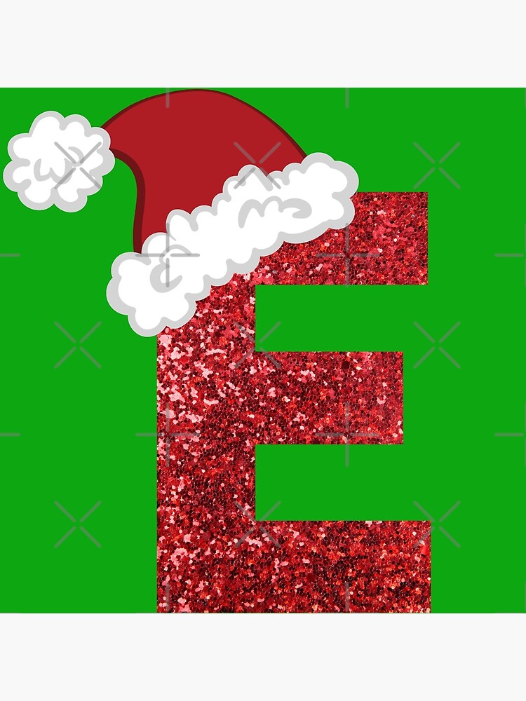 "Sparkly Christmas Letter E" Poster for Sale by LiveAndGlow | Redbubble