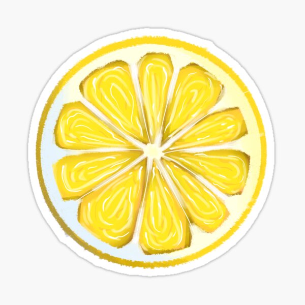 "Lemon Slice" Sticker for Sale by Pop-fizz | Redbubble