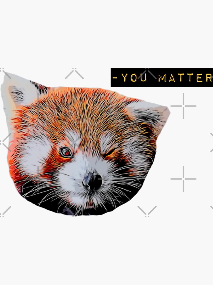 "Winking Red Panda" Sticker by StylesSG | Redbubble