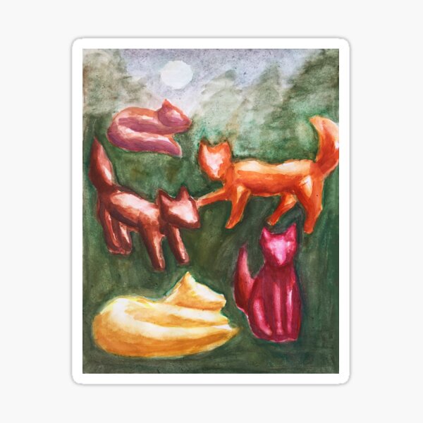 "Wolf Pack" Sticker by veridianora | Redbubble