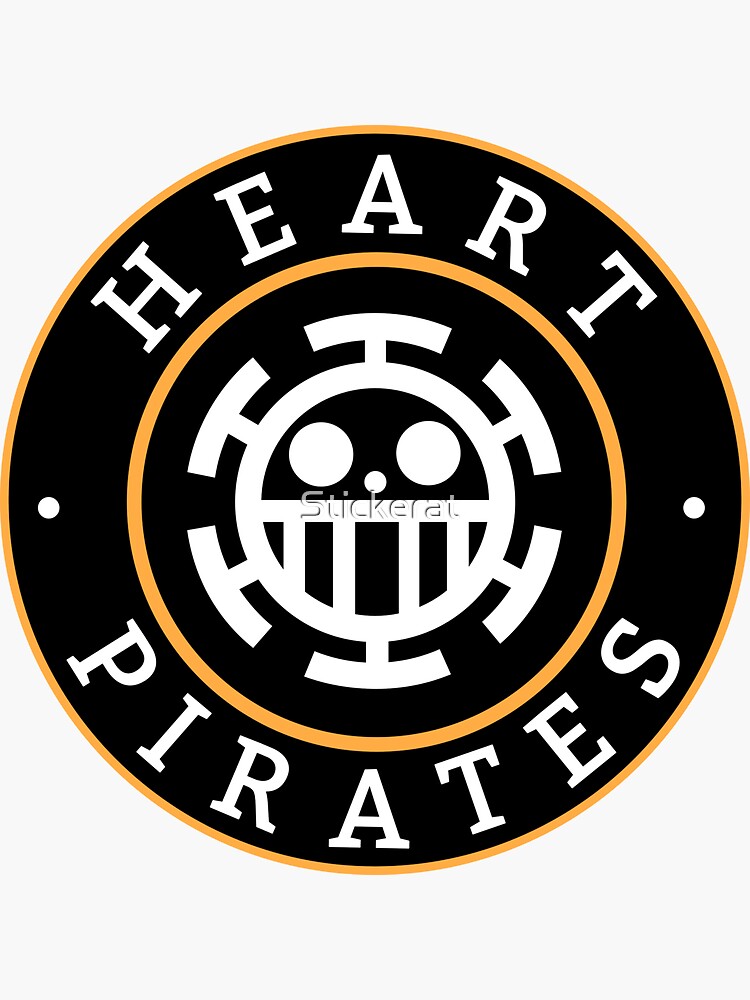 "Heart Pirates" Sticker for Sale by Stickerat | Redbubble
