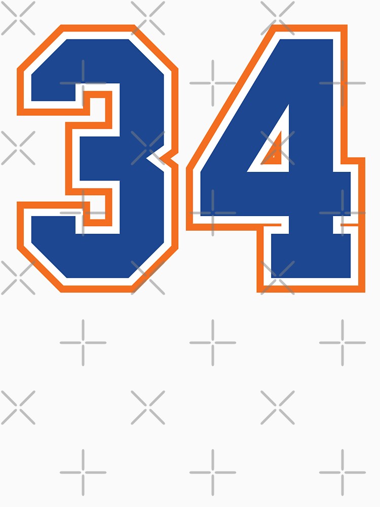 "Thirty-Four Jersey Number Sports 34" T-shirt by HelloFromAja | Redbubble