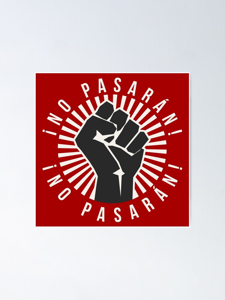 Póster «No Pasaran» de Texterns | Redbubble
