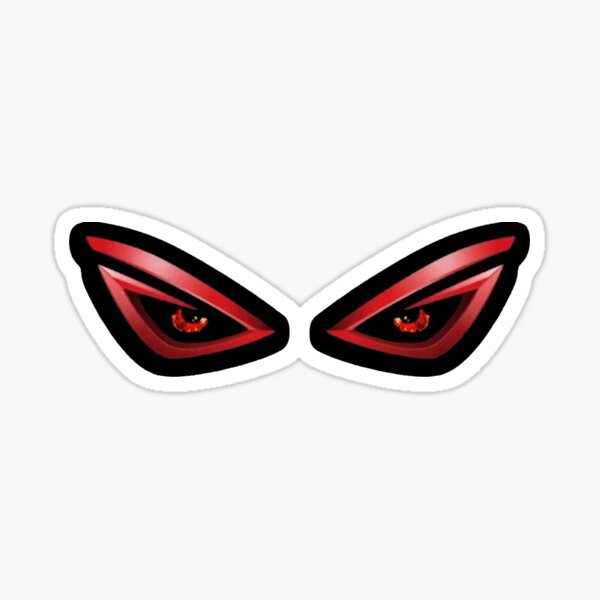 "Gaming Red Eyes" Sticker for Sale by imad-designs | Redbubble