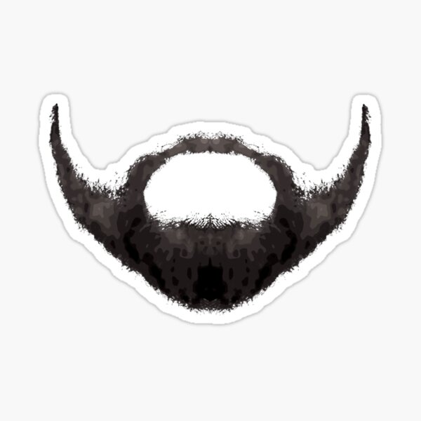 "Movember Beard" Sticker by ChromoMomo | Redbubble