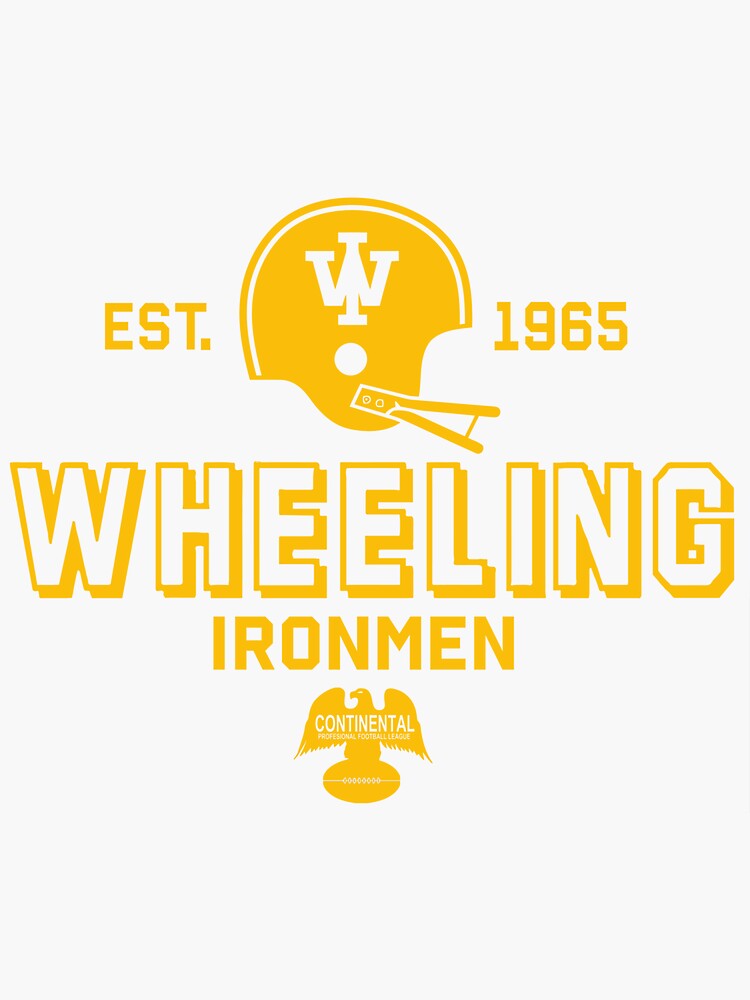 "Wheeling Ironmen 1965 Continental Football League" Sticker for Sale by ...