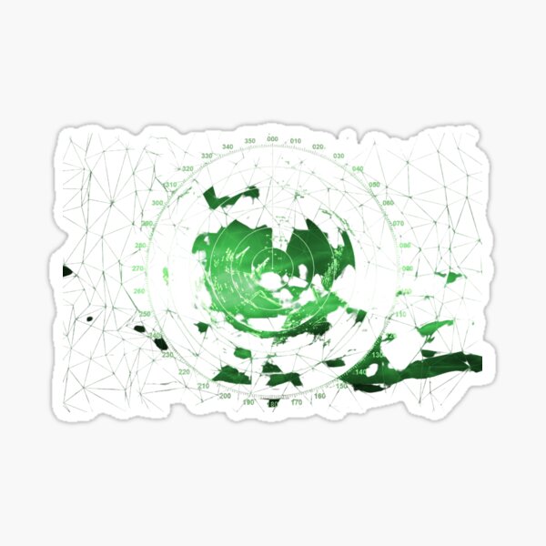 "Radar Screen" Sticker for Sale by RicardoJASantos | Redbubble