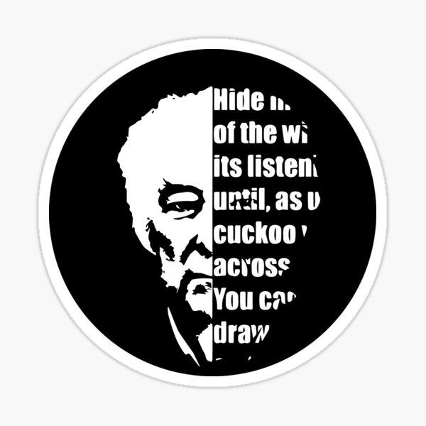 "Seamus Heaney" Sticker by ariaarti | Redbubble