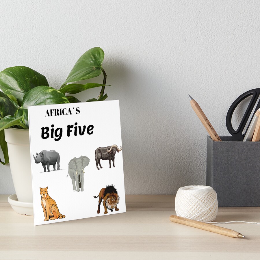 "Africa Big Five" Art Board Print by OugelShop | Redbubble