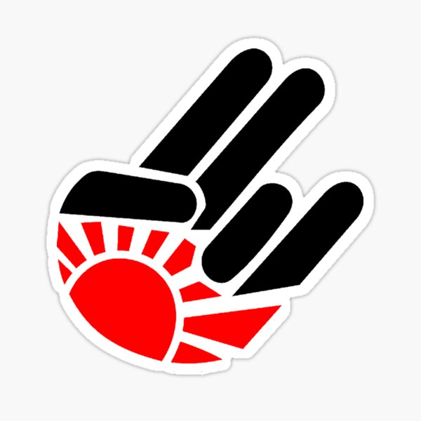 Jdm Hand Logo 4x No Worries SHAKA Decal Sticker Vinyl Hand Dope JDM