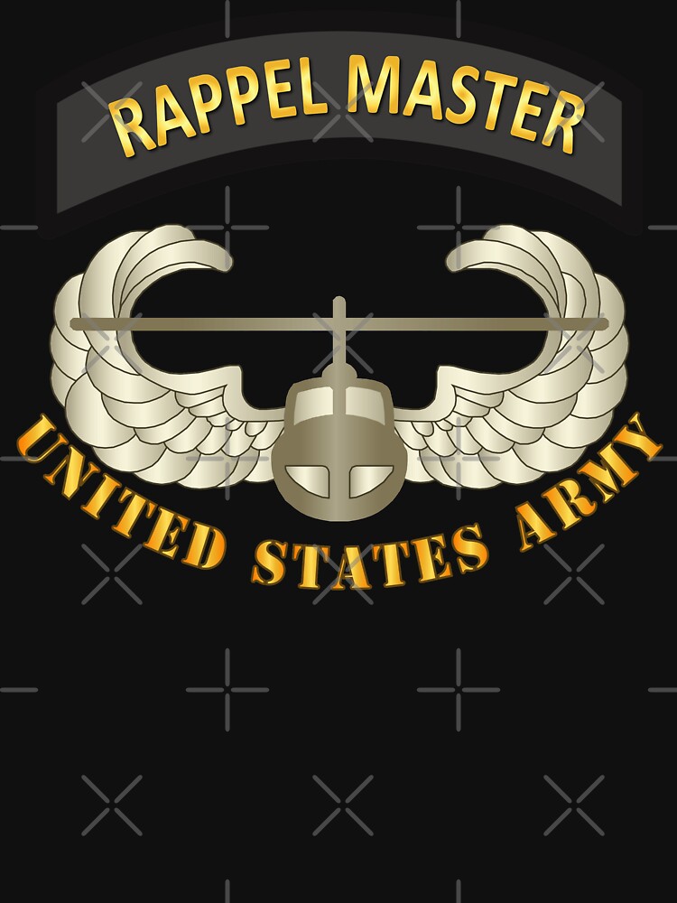 "Army - Rappel Master Tab w Air Assault Badge - US Army" T-shirt for ...