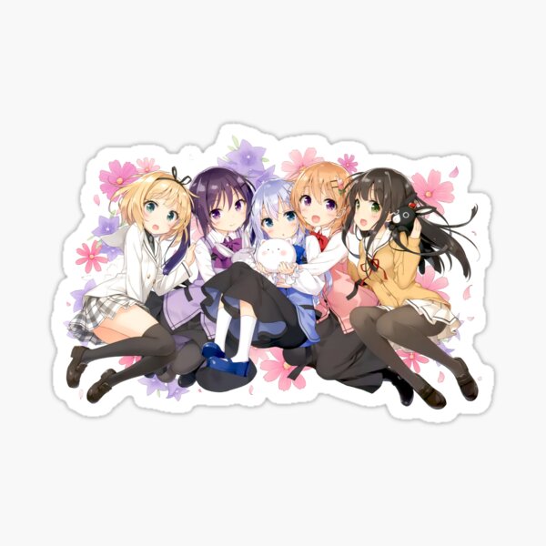 Gochuumon Wa Usagi Desu Ka Stickers | Redbubble