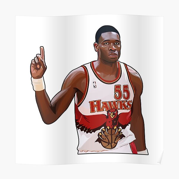 "Dikembe Mutombo - The Finger Wag" Poster by vexeland | Redbubble