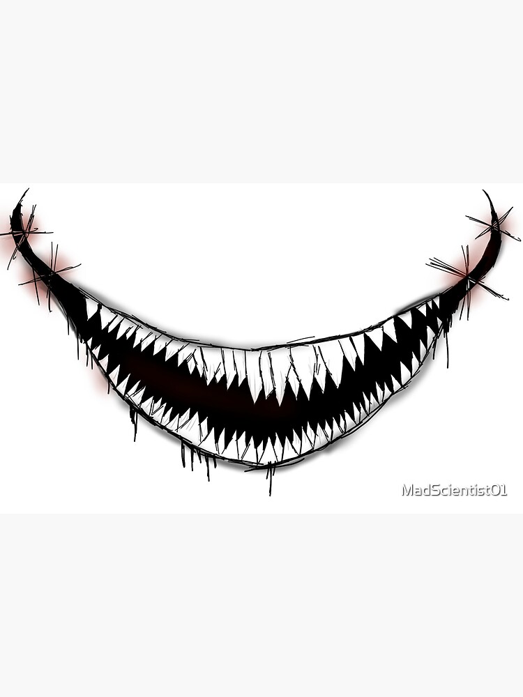 "Horror smile" Sticker for Sale by MadScientist01 | Redbubble