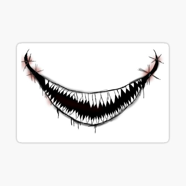 "Horror smile" Sticker for Sale by MadScientist01 | Redbubble