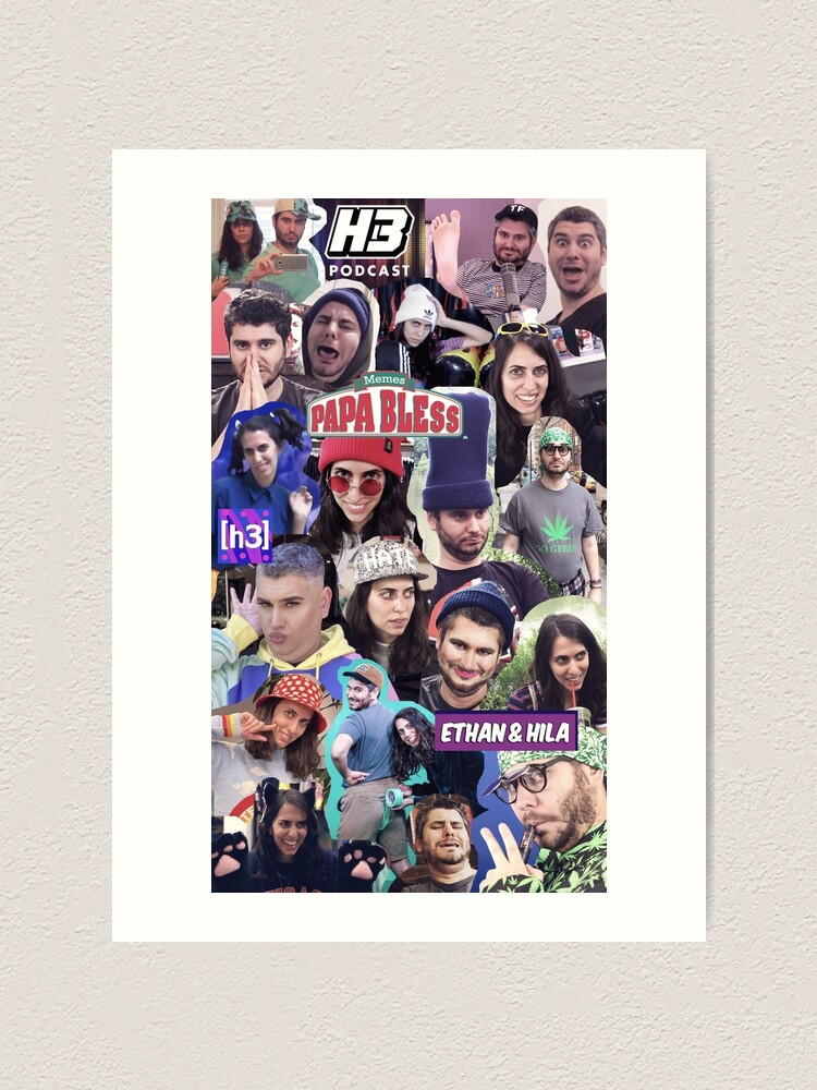 "H3H3 Productions Ethan & Hila Collage Papa Bless Fupa Cough Meme Edit ...