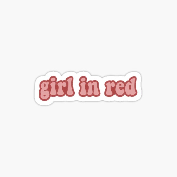 "Girl in red" Sticker for Sale by NadyaNaidenova | Redbubble