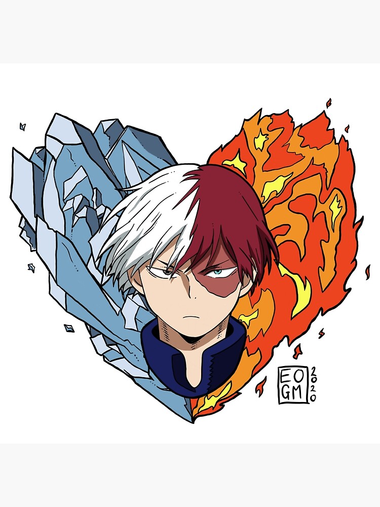 "Shoto Todoroki Heart Tattoo" Canvas Print by EOGM-ART- | Redbubble
