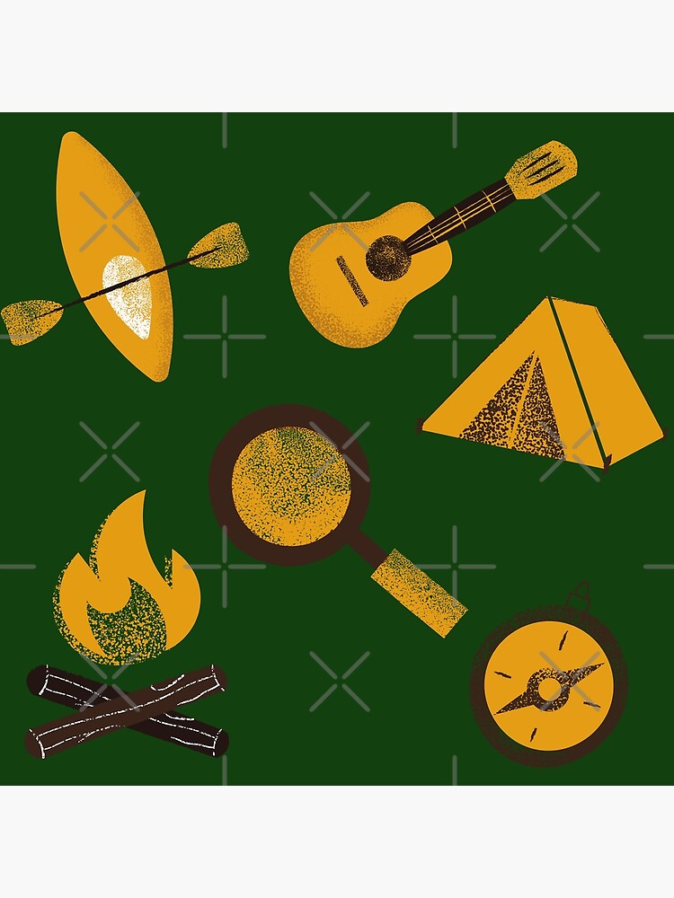 "Essential camping starter pack" Poster for Sale by LiliesValley ...