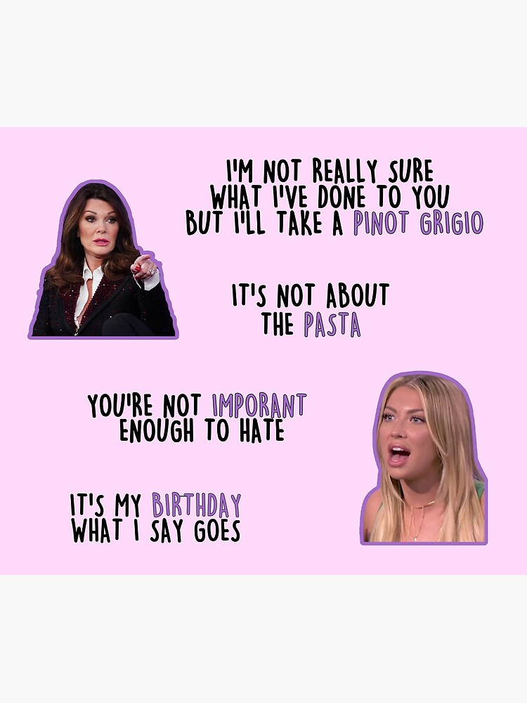 "Vanderpump Rules Sticker Pack - Funny Quote Wine Moments Stassi ...