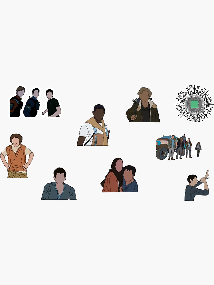 "Maze Runner Sticker Set " Sticker for Sale by memeh10 | Redbubble