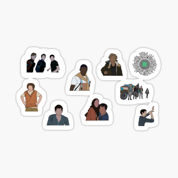 "Maze Runner Sticker Set " Sticker for Sale by memeh10 | Redbubble