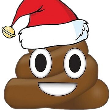 Pegatina for Sale con la obra «Diseño de caca de sombrero de Santa» de ...