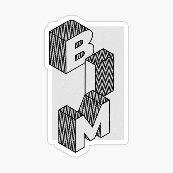 "BIM - Building Information Modeling 3D Isometric" Sticker for Sale by ...