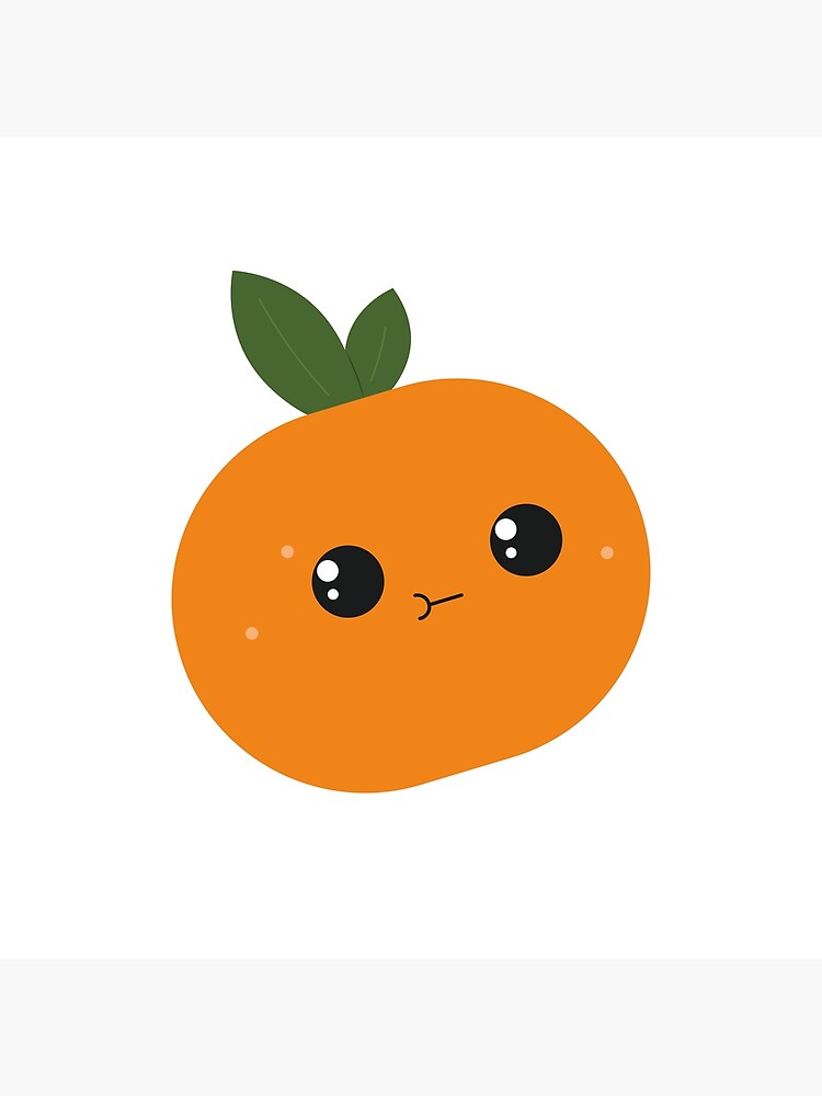 "cute mandarin with funny face" Art Print by tilimili13 | Redbubble